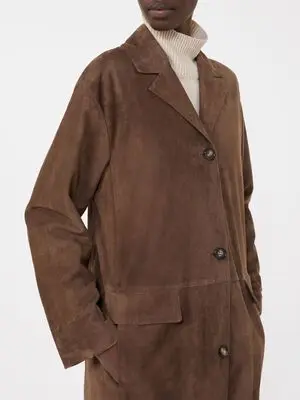 Max Mara Suede Overcoat