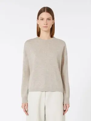 Max Mara Boxy-fit Wool And Cashmere Sweater - Beige