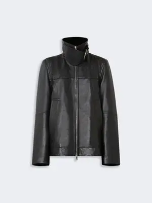 Max Mara Oversized Leather Jacket