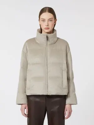 Max Mara Water-repellent Camel Down Jacket - Sand