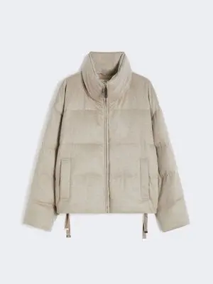 Max Mara Water-repellent Camel Down Jacket - Sand