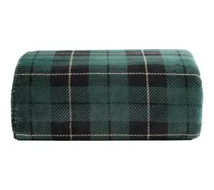 Eddie Bauer Capitol Hill Green Coco Flannel 60' X70' Throw - One-color
