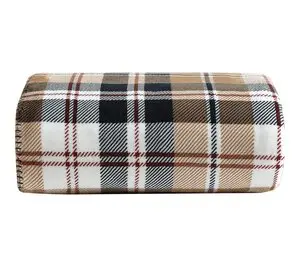 Eddie Bauer Trailhead Plaid Camel Coco Flannel 60'x70' Throw - One-color