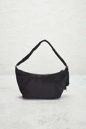 Prada Satin Tassel Pochette Shoulder Bag