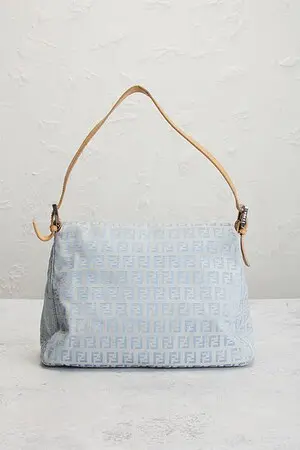 Fendi Zucchino Mama Baguette Shoulder Bag