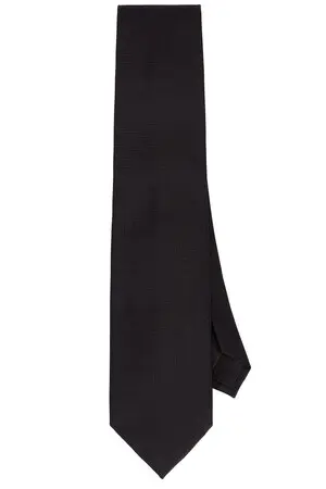 TOM FORD Solid Special Weave Neck Tie - Black