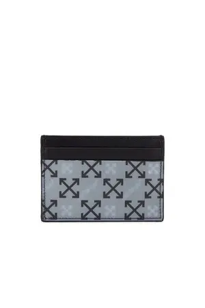 Off-White Arrow Card Case In Black - Reflective Black