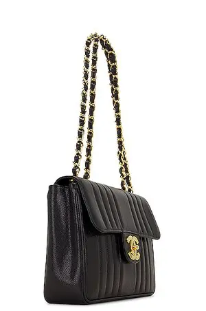 Chanel Caviar Jumbo Mademoiselle Flap Bag
