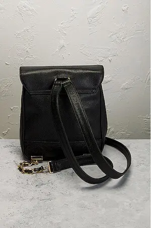 Chanel Vintage Caviar Leather Triple Cc Backpack