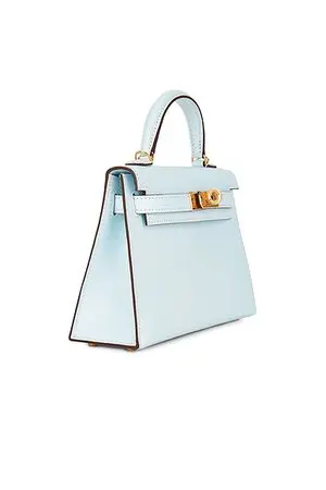 Hermès Chevre Mysore Kelly 20 Sellier Handbag - Blue