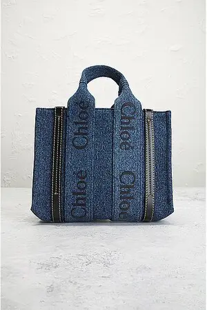 Chloé Small Woody Tote Bag - Denim