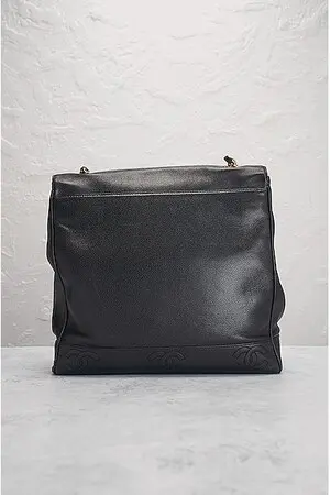 Chanel Caviar Triple Cc Shopper Tote Bag