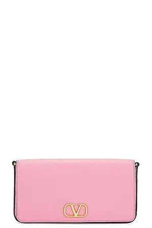 Valentino Garavani V Logo Signature Shoulder Bag - Candy Rose