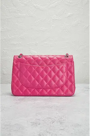 Chanel Caviar Double Flap Bag - Pink