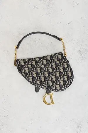 Dior Trotter Oblique Saddle Bag - Blue