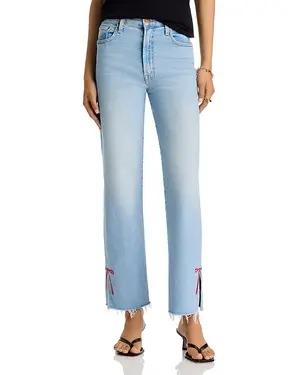 Rainbow Stitching Jeans