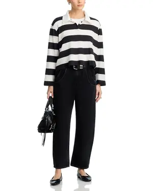 ASKK NY Lenox High-rise Barrel Jeans