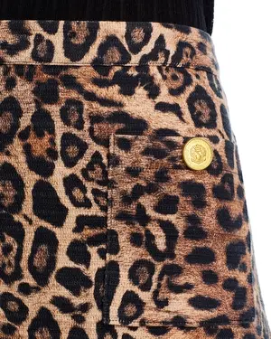L'Agence Cyra Mini Skirt - Brown Multi