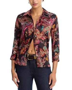 Women's 3/4 Sleeve Silk Blouses