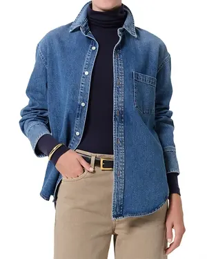 Casual Layering Denim Shirts for Women