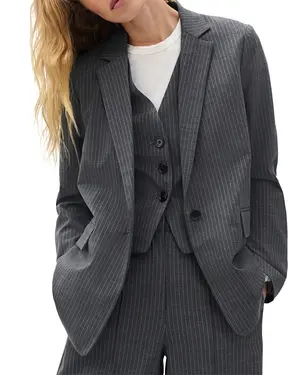 Rag & Bone Jennifer Striped Blazer And Vest Set