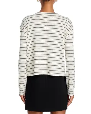 Rag & Bone The Knit Stripe Boxy Cardigan Sweater