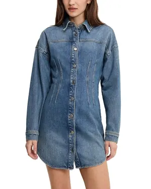 Good American Shaped Denim Dress
