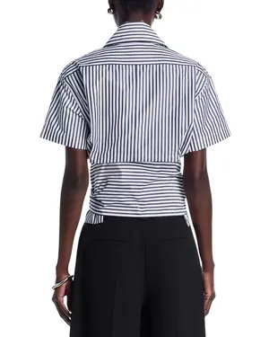 PATOU Striped Knotted Shirt - Stripe
