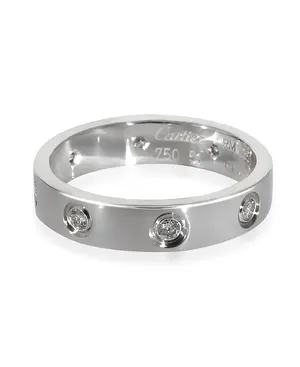 CARTIER Love 18k Wedding Band - White Gold