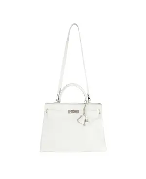 Hermès Kelly Leather Handbag - White