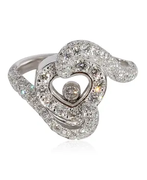 CHOPARD Happy Diamonds 18k Fashion Ring - White Gold