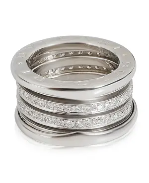 BVLGARI B.zero1 18k White Gold Band - K White Gold