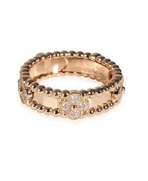 VAN CLEEF & ARPELS Perlee 18k Rose Gold Ring - K Rose Gold