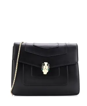 BVLGARI Medium Serpenti Forever Square Shoulder Bag
