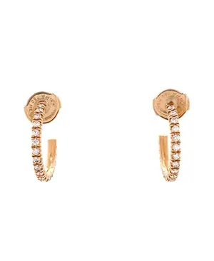 CARTIER Small Etincelle De Hoops Earrings 18k And Diamonds - K Rose Gold