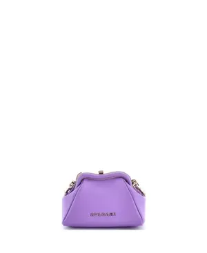 BVLGARI Micro Serpentine Leather Pouch Bag