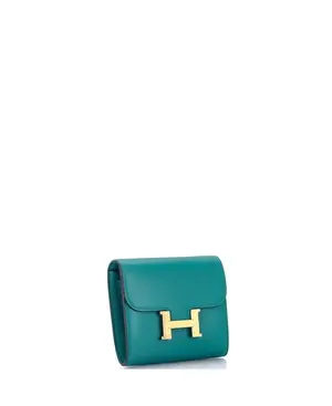 HERMES Compact Constance Wallet Tadelakt