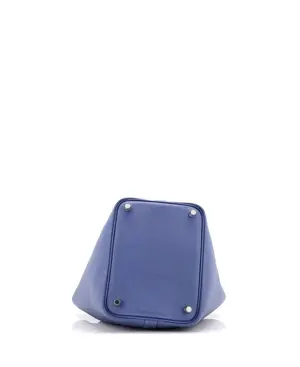 Hermès Pm Picotin Lock Bag Tressage Epsom - Blue