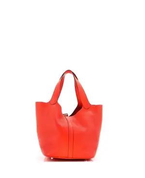 Hermès Mm Picotin Lock Bag - Orange