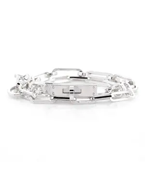 HERMES Kelly Double Chaine Bracelet - Sterling Silver