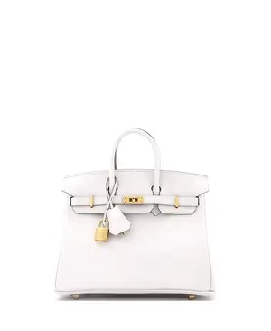 HERMES Birkin 25 Handbag - Gris Pale