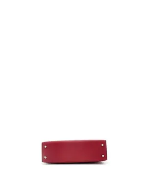 HERMES Kelly 20 Handbag Tricolor Epsom With Palladium Hardware