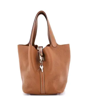 HERMES Mm Picotin Lock Bag Clemence