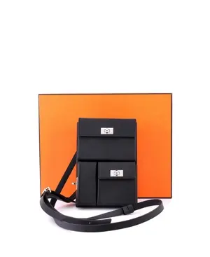 Hermès Kelly Multi Pocket To Go Pouch Epsom - Black