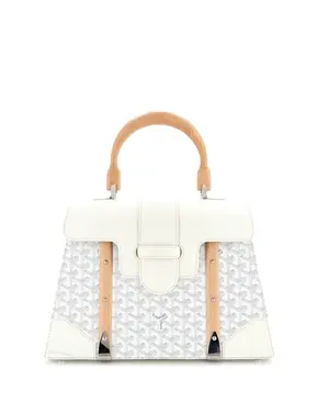 Goyard Mm Saigon Top Handle Bag - White