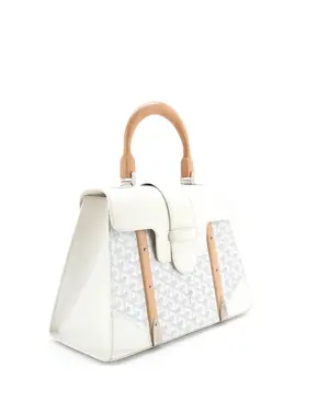 Goyard Mm Saigon Top Handle Bag - White