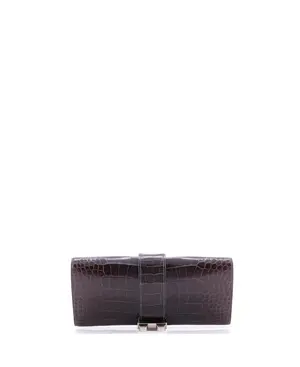 HERMES 23 Medor Clutch Shiny Alligator