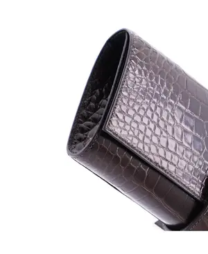 HERMES 23 Medor Clutch Shiny Alligator