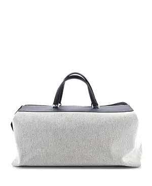HERMES R.m.s Weekender Bag Toile And Leather