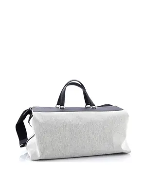 HERMES R.m.s Weekender Bag Toile And Leather